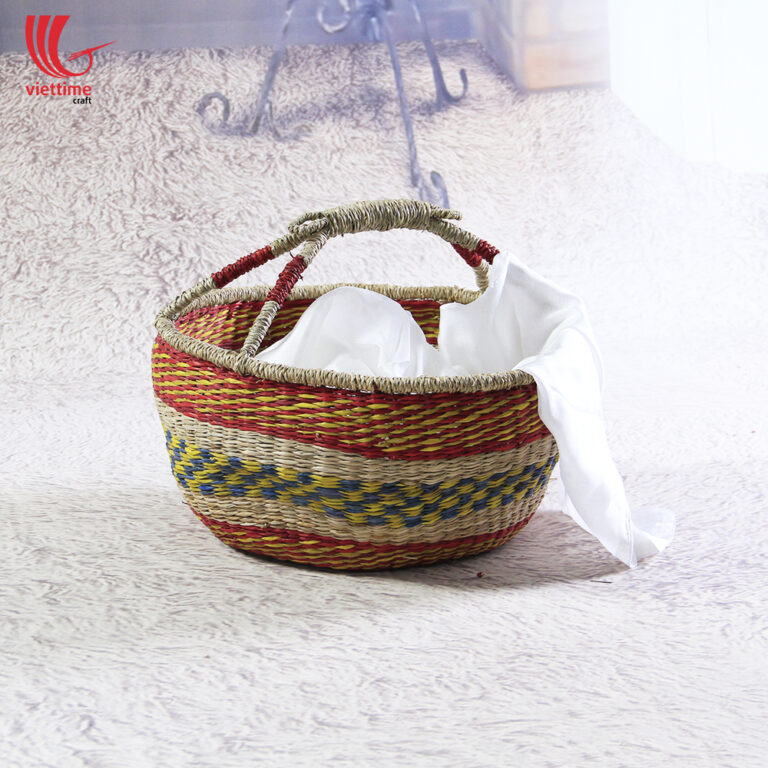 Seagrass Bolga Basket sku C00078 | Viettime Craft