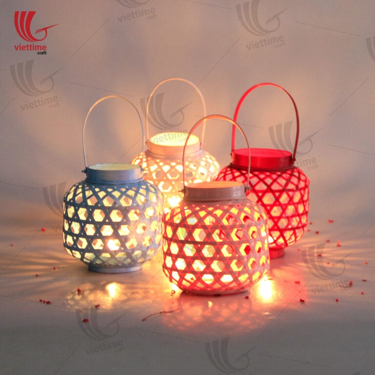 Colorful Weaving Bamboo Lantern Wholesale / Viettime Craft