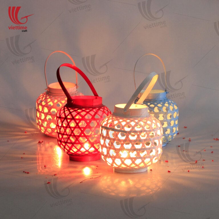 Colorful Weaving Bamboo Lantern Wholesale / Viettime Craft