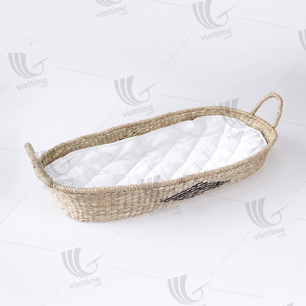 Seagrass Baby Changing Basket sku C00496 Wholesale / Viettime Craft