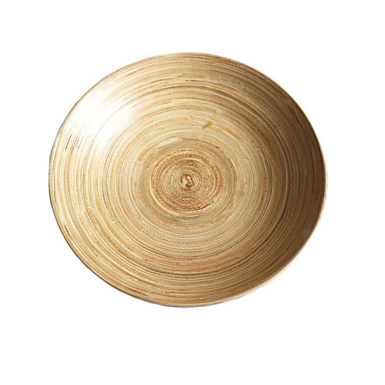 Spun Bamboo Plate sku TC00079 Wholesale / Viettime Craft