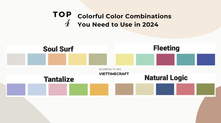 Color Trends 2024 - Top 4 Color Combinations to Design Handicraft
