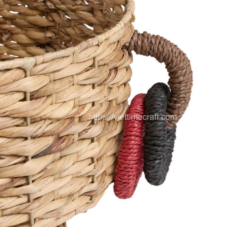 Eco Friendly Water Hyacinth Storage Basket Bin- Wholesale