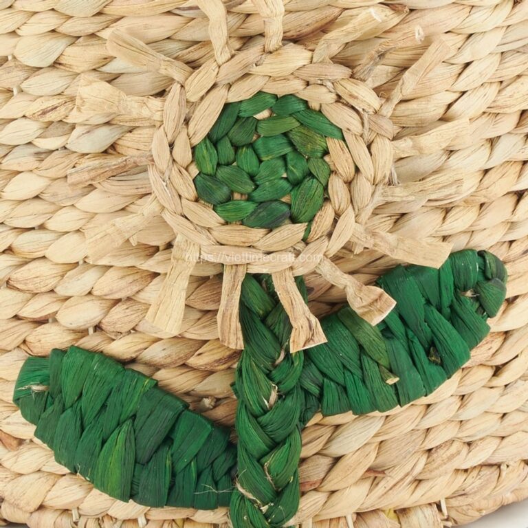 Set of 3 Sunflower Storage Baskets by Hyacinth - Viettimecraft